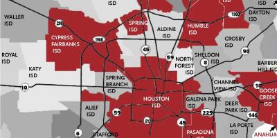 Houston mapa Mapas de Houston (Texas - USA)