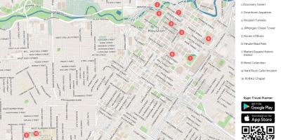 Houston mapa Mapas de Houston (Texas - USA)